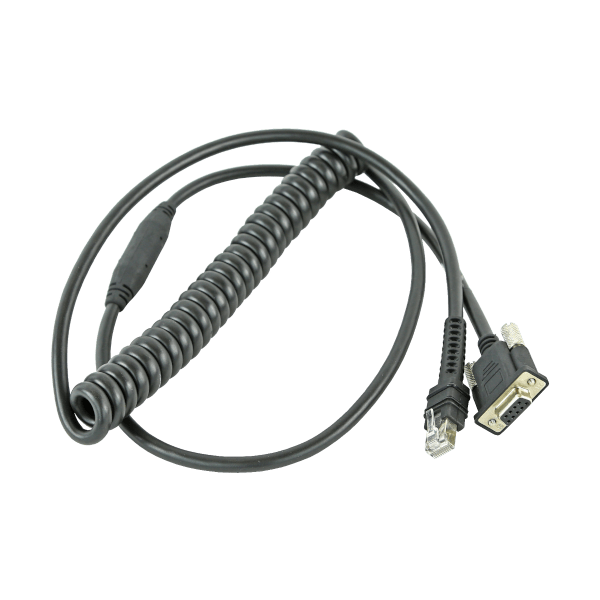 CABLE - RS232: DB9 FEMALE CONNECTOR,9 FT.(2.8M) COILED,POWER PIN 9,TXD ...